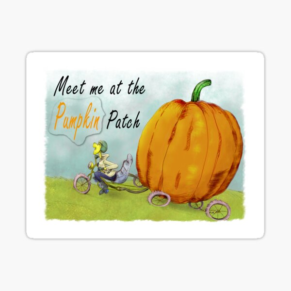 "Giant Pumpkin Festival" Sticker for Sale by e-dream | Redbubble