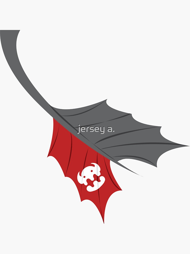 "How to Train Your Dragon Toothless Tail Design" Sticker by ...