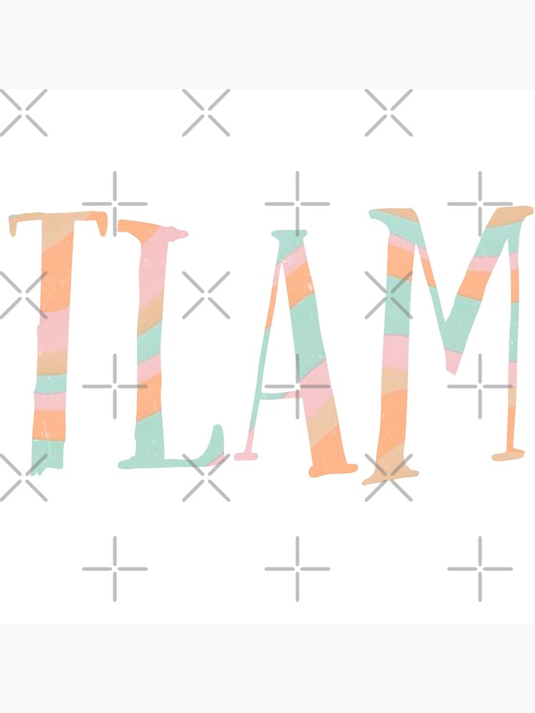 "TLAM (SHERBET)" Poster for Sale by christikdesigns | Redbubble