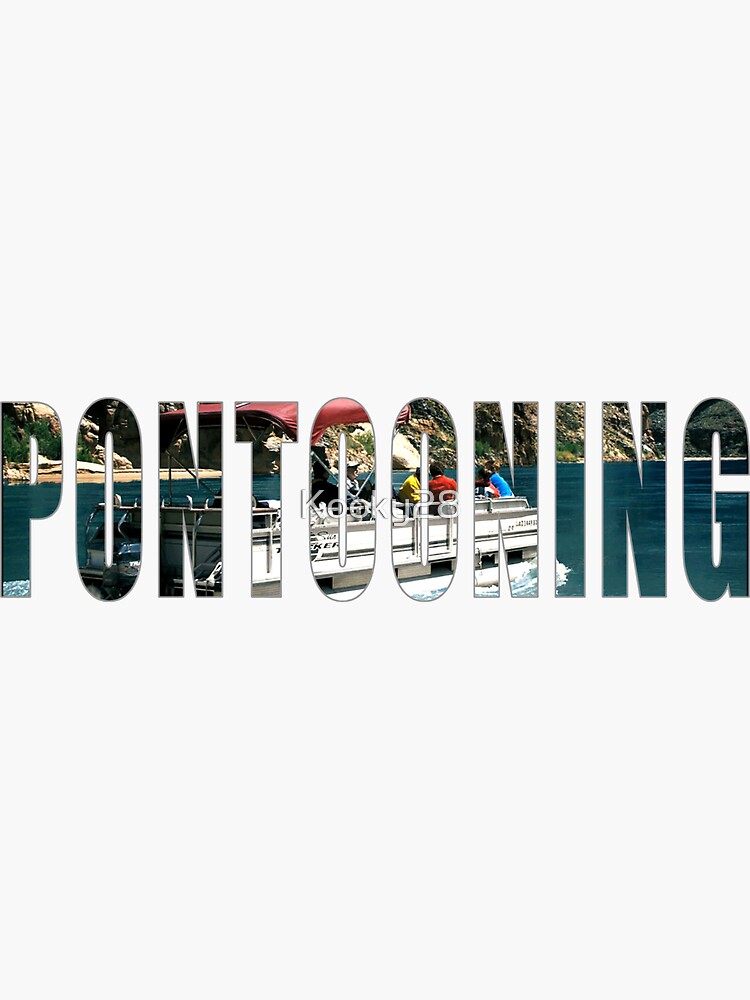 "Pontooning" Sticker by Kooky28 | Redbubble