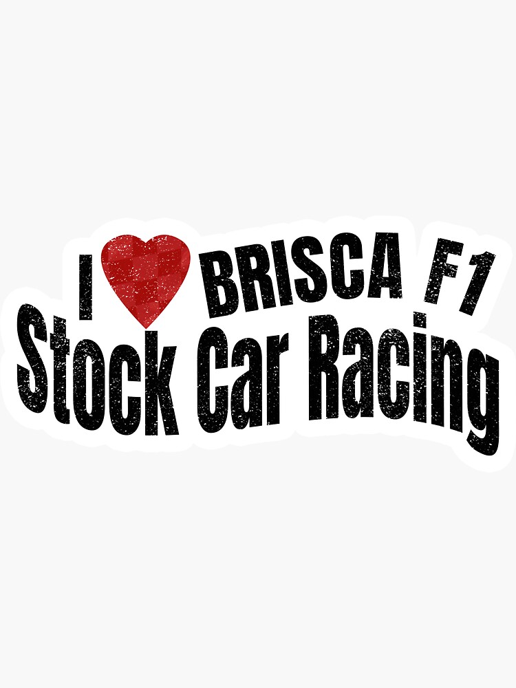 "I love BRISCA F1 Stock Car Racing" Sticker by cayzerracing | Redbubble