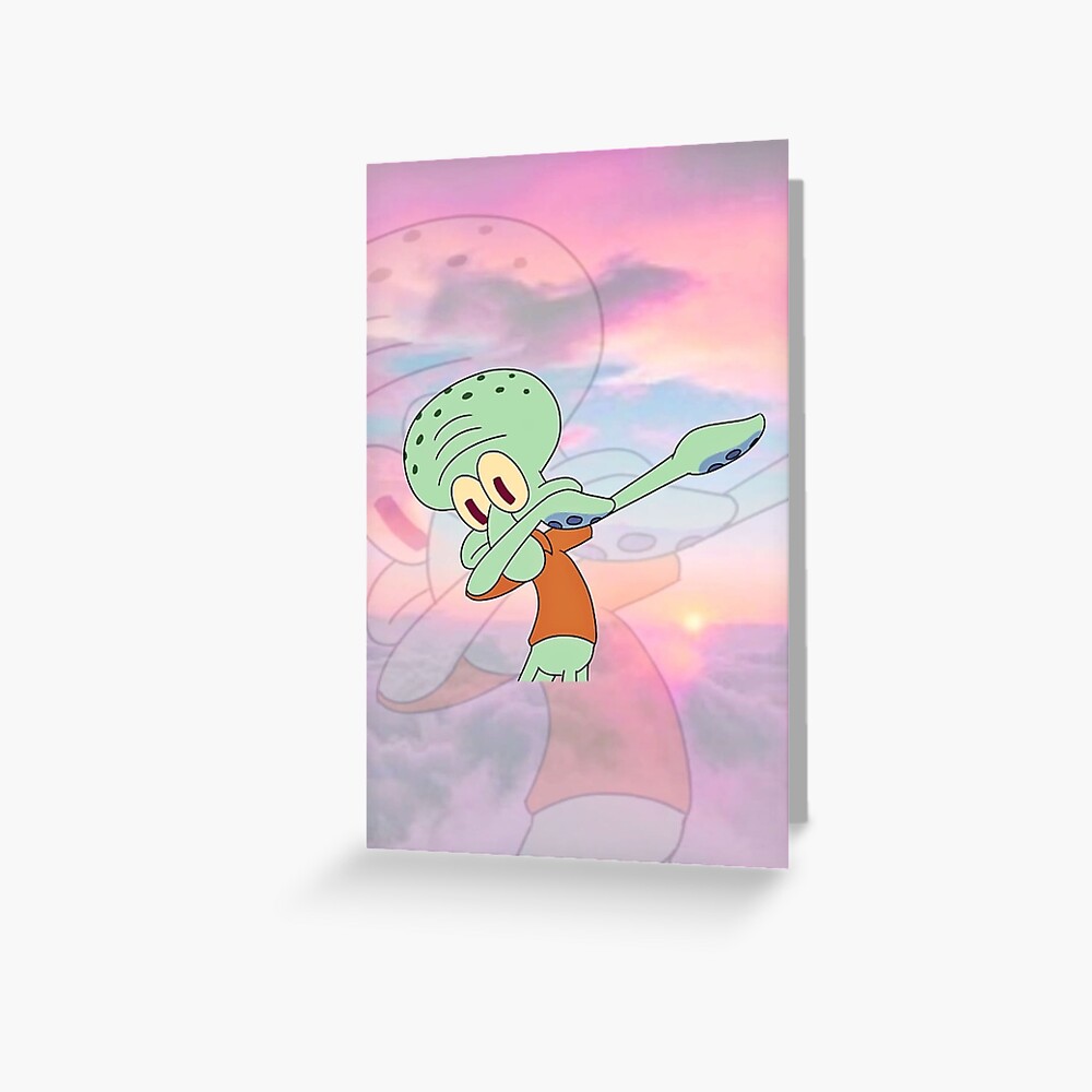"SpongeBob Squarepants aesthetic | Dab" Greeting Card by Jabelss ...