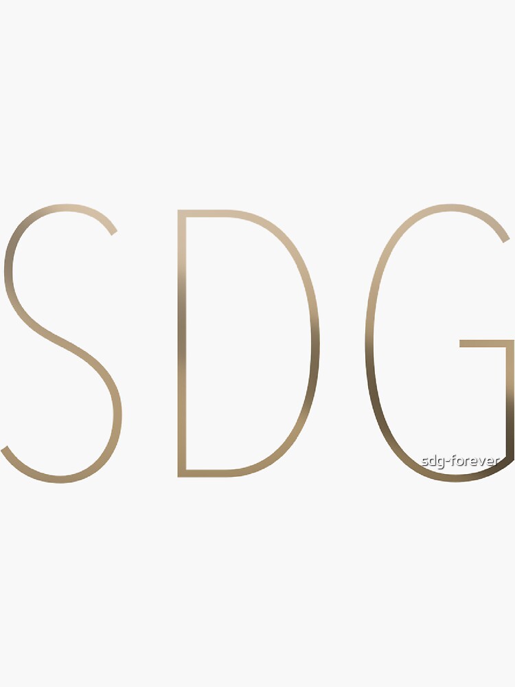 "Sdg" Sticker for Sale by sdg-forever | Redbubble