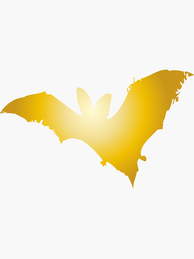 "Flying bat batwing silhouette" Sticker by dm4design | Redbubble