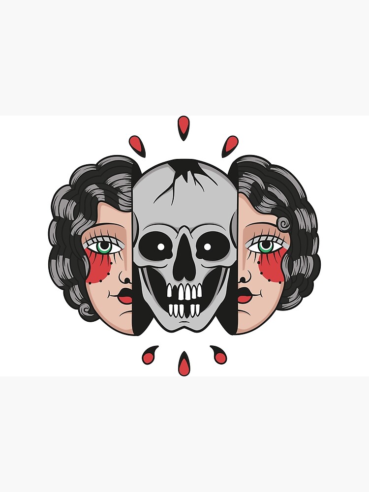 "Splitting Heads" Art Print by Shackledbones | Redbubble