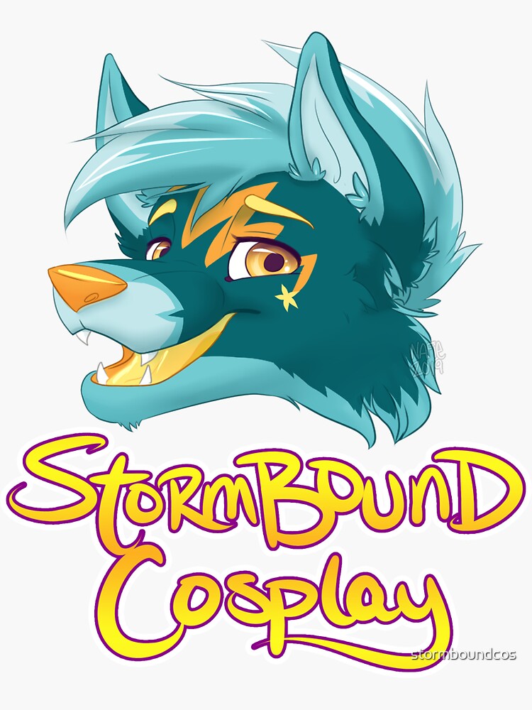 "Stormbound Cosplay Stormie Pup Logo" Sticker by stormboundcos | Redbubble