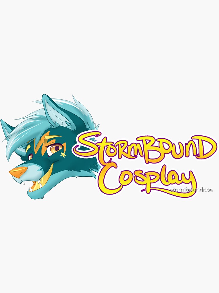 "Stormbound Cosplay Long Logo" Sticker by stormboundcos | Redbubble