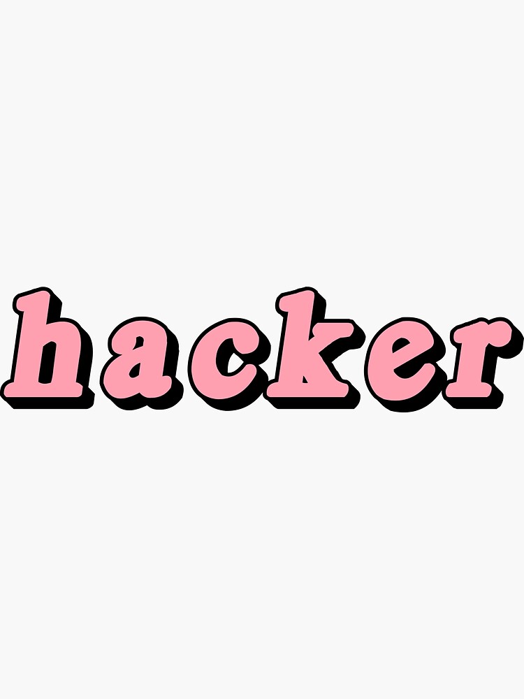 "Hacker girl" Sticker for Sale by ColdestEver | Redbubble