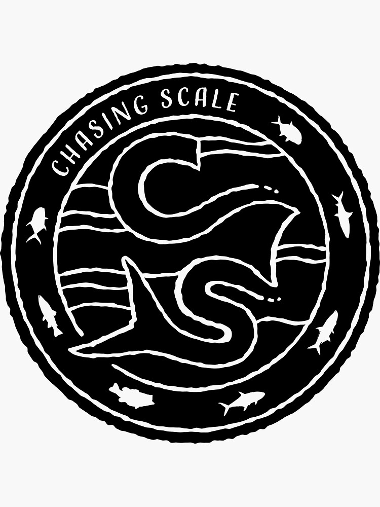 ""Chasing Tails" by Chasing Scale" Sticker for Sale by ChasingScale ...
