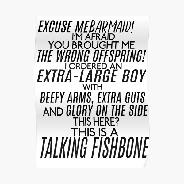 "HTTYD-Inspired "Talking Fishbone"" Poster by mulberrydragon | Redbubble