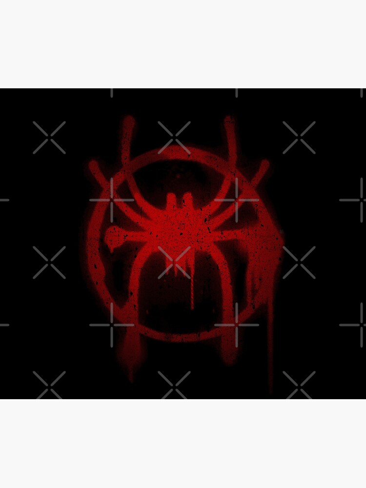 Miles Morales Spider Symbol Throw Blanket