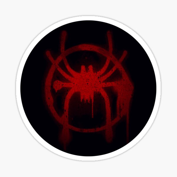 "Miles Morales Spider Symbol" Sticker for Sale by huckblade | Redbubble