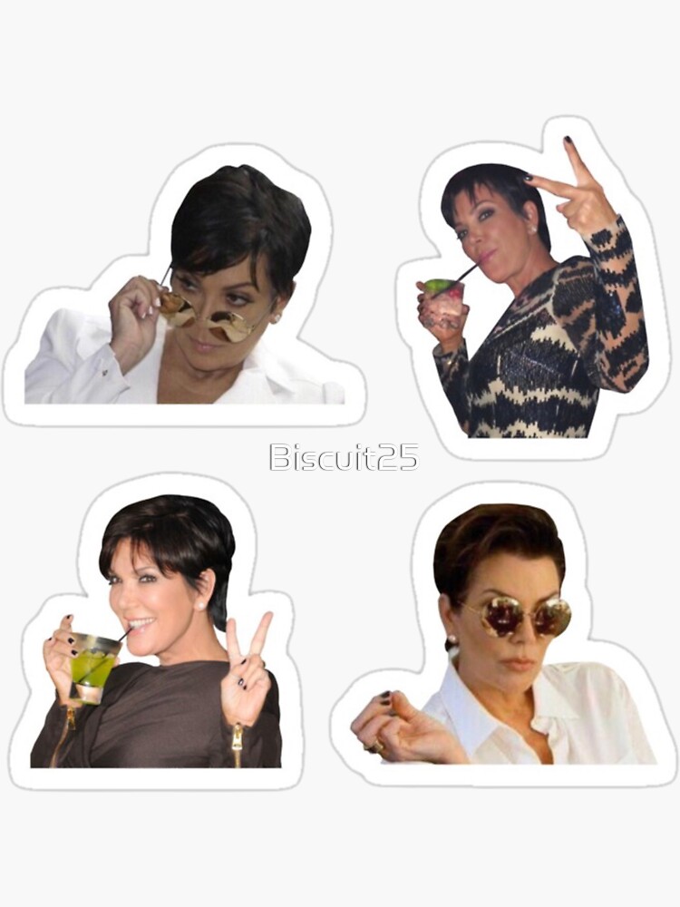 "Kris Jenner Pack" Sticker for Sale by Biscuit25 | Redbubble
