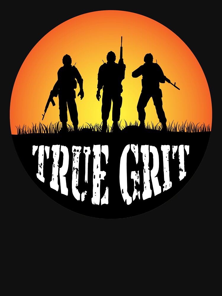 "True Grit Military Design" T-shirt by SebasGZ | Redbubble