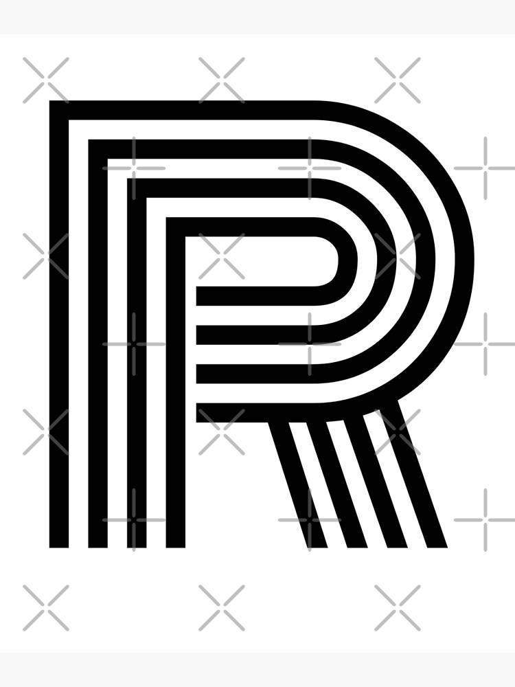 "Alphabet R (Uppercase letter r), Letter R" Art Print for Sale by ...