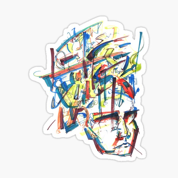 "Insomnia" Sticker for Sale by LifeIsGooey | Redbubble