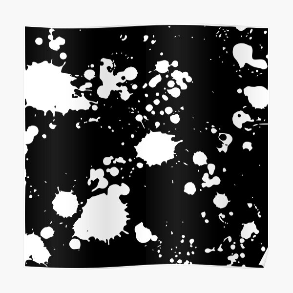 "Color blob black and white" Poster by Jimhanes | Redbubble