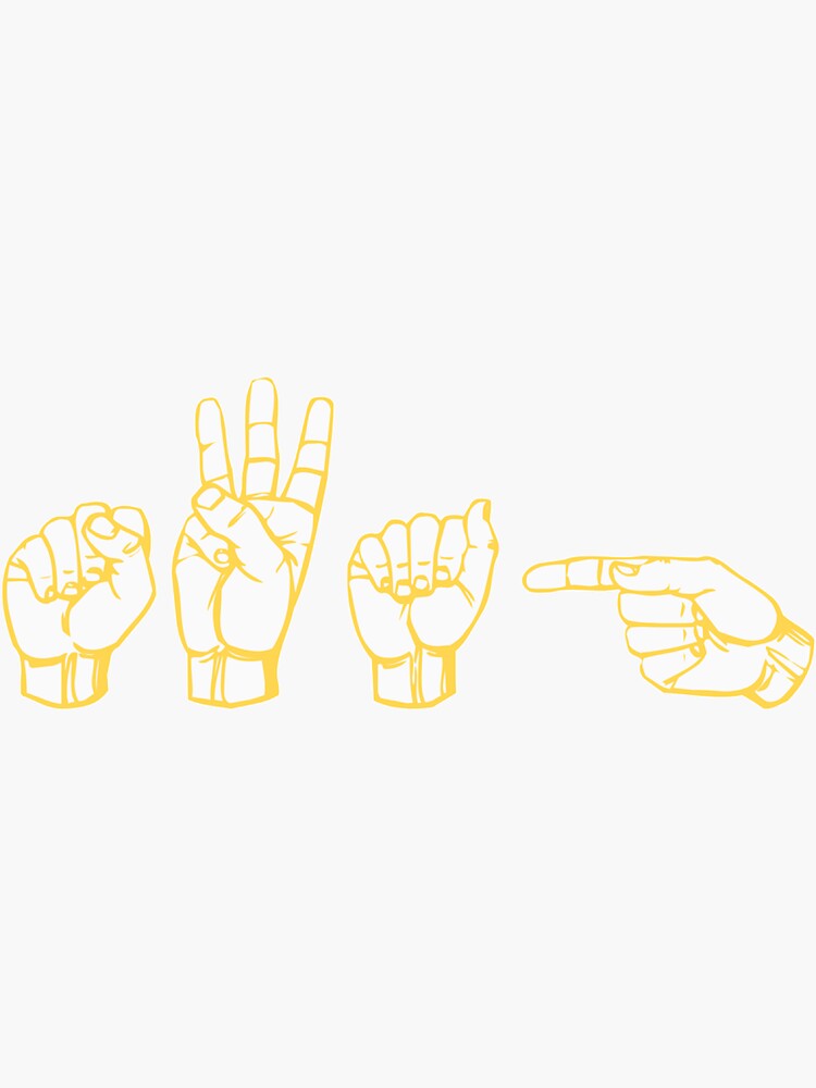 "Swag - American Sign Language " Sticker for Sale by Kliethermes28 ...