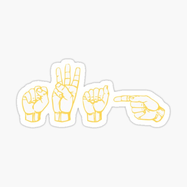"Swag - American Sign Language " Sticker for Sale by Kliethermes28 ...