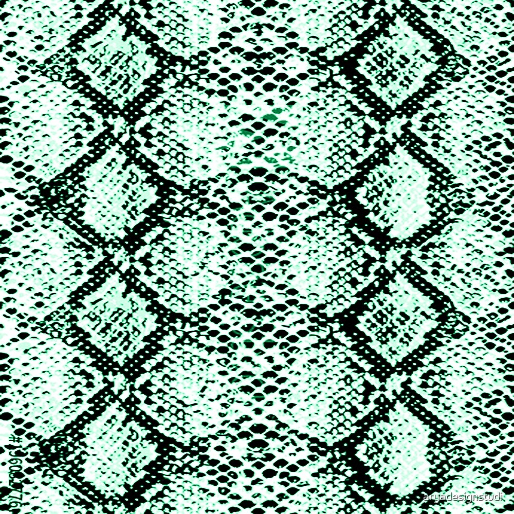 "green snake pattern" by aryadesignstudi | Redbubble
