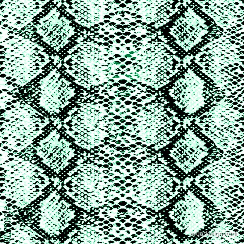 "green snake pattern" by aryadesignstudi | Redbubble