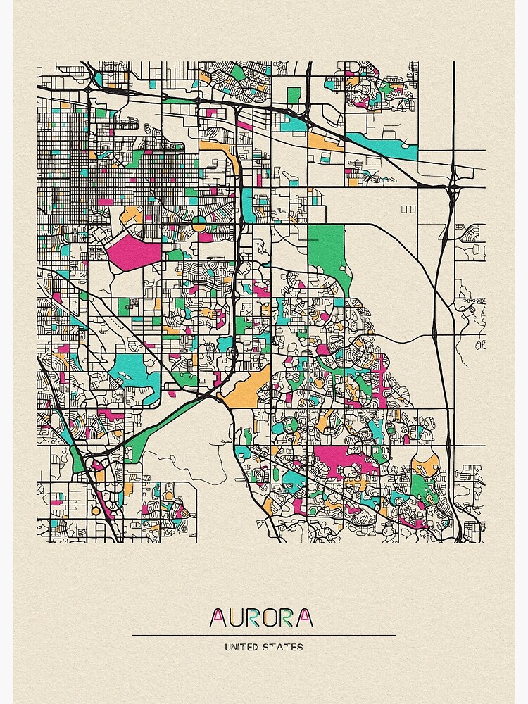 Aurora Colorado Street Map 5 Ways Map Aurora CO Web Printer Driver