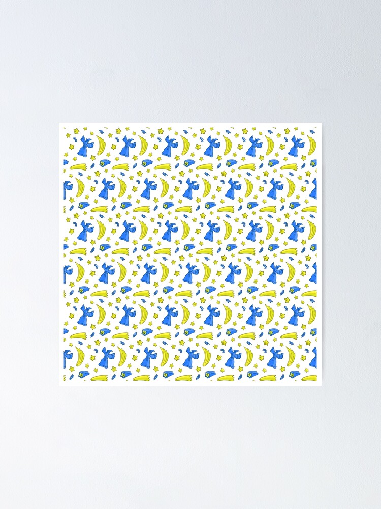 "Wizard and Witch Pattern | Magic Sorcery Conjuring" Poster by ...