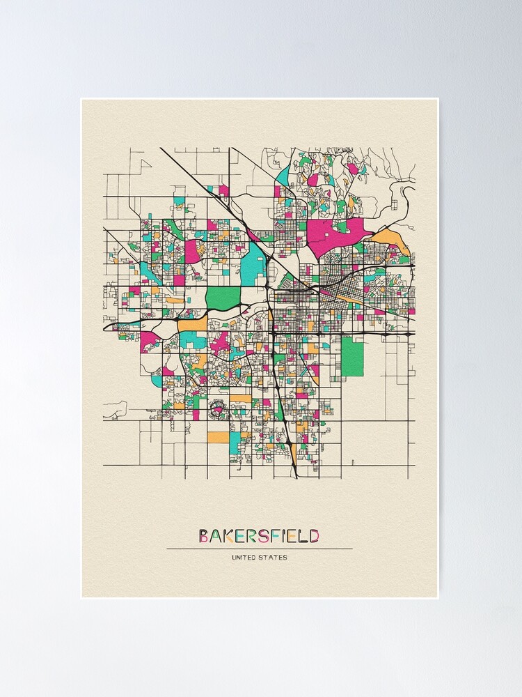 Bakersfield City Street Map Bakersfield Zip Code Map GIS Geography