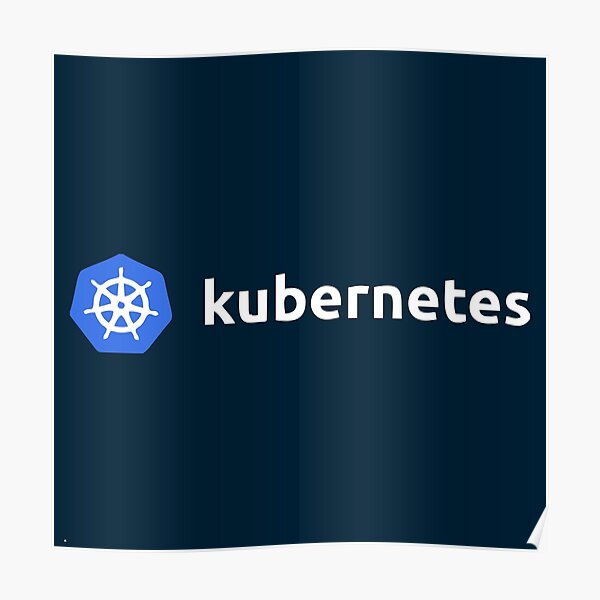 "Kubernetes Logo" Poster by lukaslucases | Redbubble
