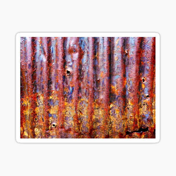 "Aussie Corrugated Galvanised Iron #33" Sticker for Sale by Moments-In ...