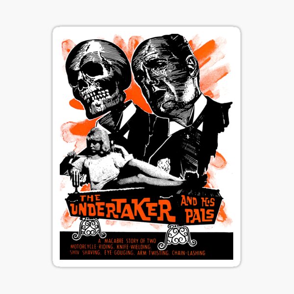 "THE UNDERTAKER" Sticker for Sale by JudaMarquez | Redbubble