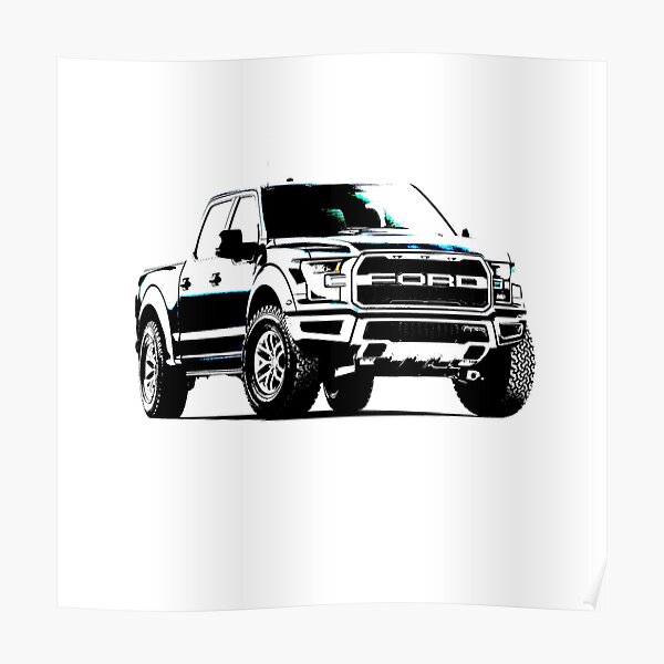 "ford ranger raptor truck ute pickup" Poster for Sale by thediff1985 ...