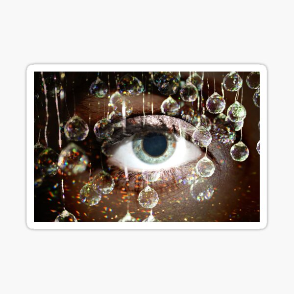 "Crying Eyes" Sticker by Babypeterblue3 | Redbubble