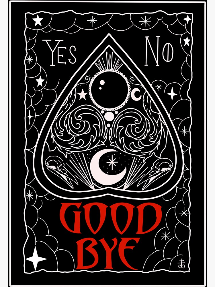 "Goodbye - Gothic Tarot Series" Sticker for Sale by Sabrina Martin ...