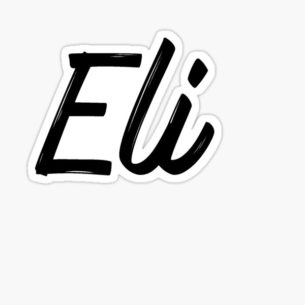 "Eli" Sticker for Sale by Shalomjoy | Redbubble