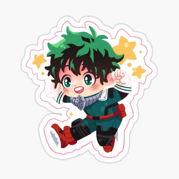 "DEKU STICKER/PHONE CASE" Sticker for Sale by gabitozati | Redbubble