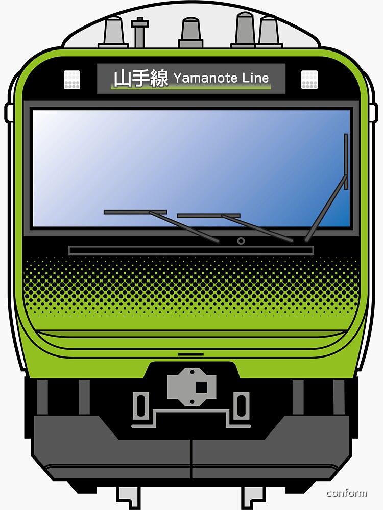 "Tokyo Yamanote Line Train - E235" Sticker for Sale by conform | Redbubble