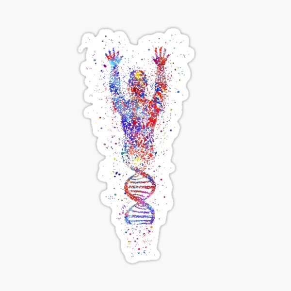 "Human body molecules, DNA molecule, DNA" Sticker for Sale by ...