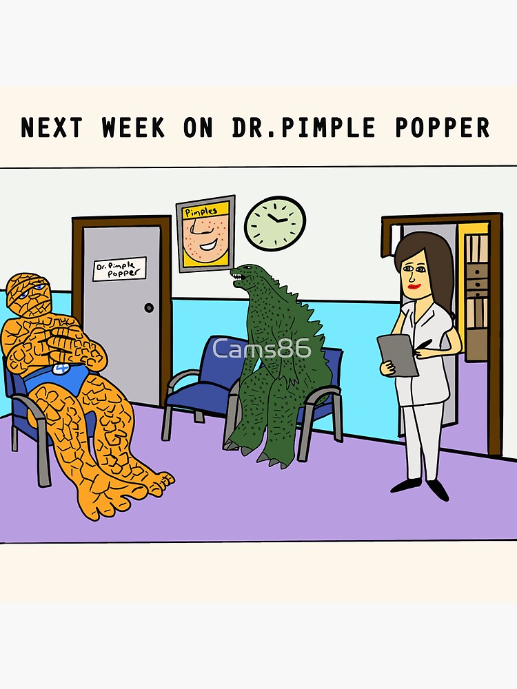 "Dr. Pimple Popper" Sticker for Sale by Cams86 | Redbubble