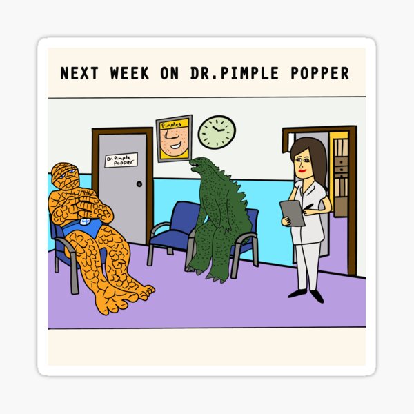 "Dr. Pimple Popper" Sticker for Sale by Cams86 | Redbubble