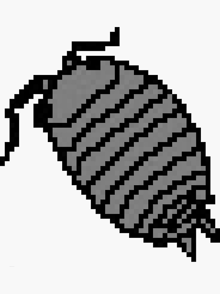 "Retro Isopod Pixel Woodlouse" Sticker for Sale by CheesyBugShop ...