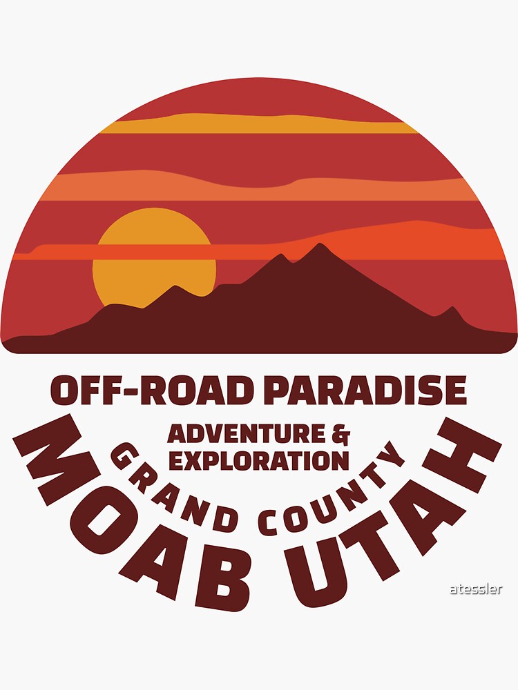 "Moab" Sticker for Sale by atessler | Redbubble
