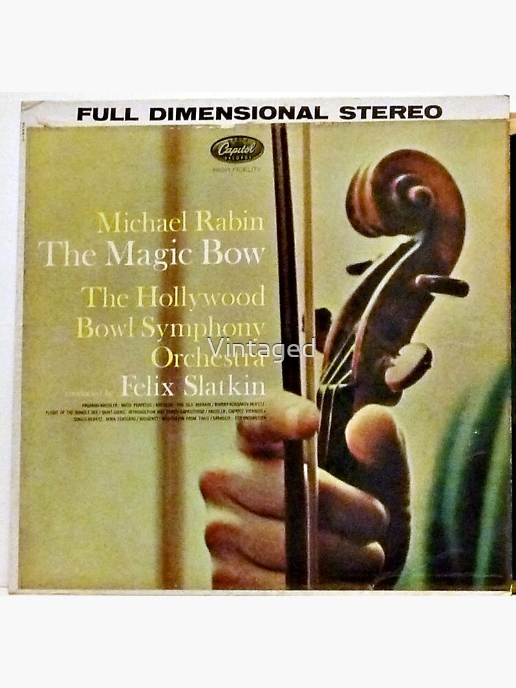 Lámina fotográfica «Michael Rabin, La Orquesta Sinfónica de Hollywood ...