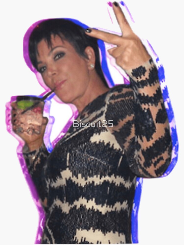 "Kris Jenner" Sticker for Sale by Biscuit25 | Redbubble