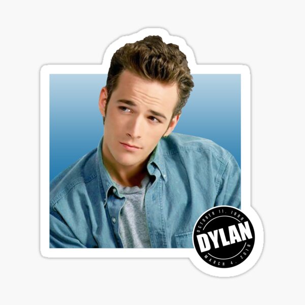 "LUKE PERRY RIP TRIBUTE" Sticker by charmingthreads | Redbubble