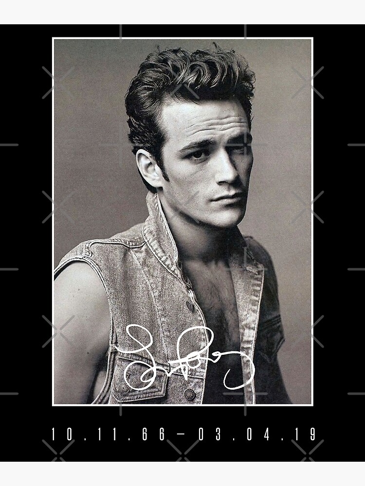 "LUKE PERRY RIP TRIBUTE" Canvas Print by charmingthreads | Redbubble