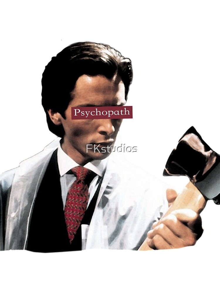 "Patrick Bateman - Psychopath" iPhone Case for Sale by FKstudios ...