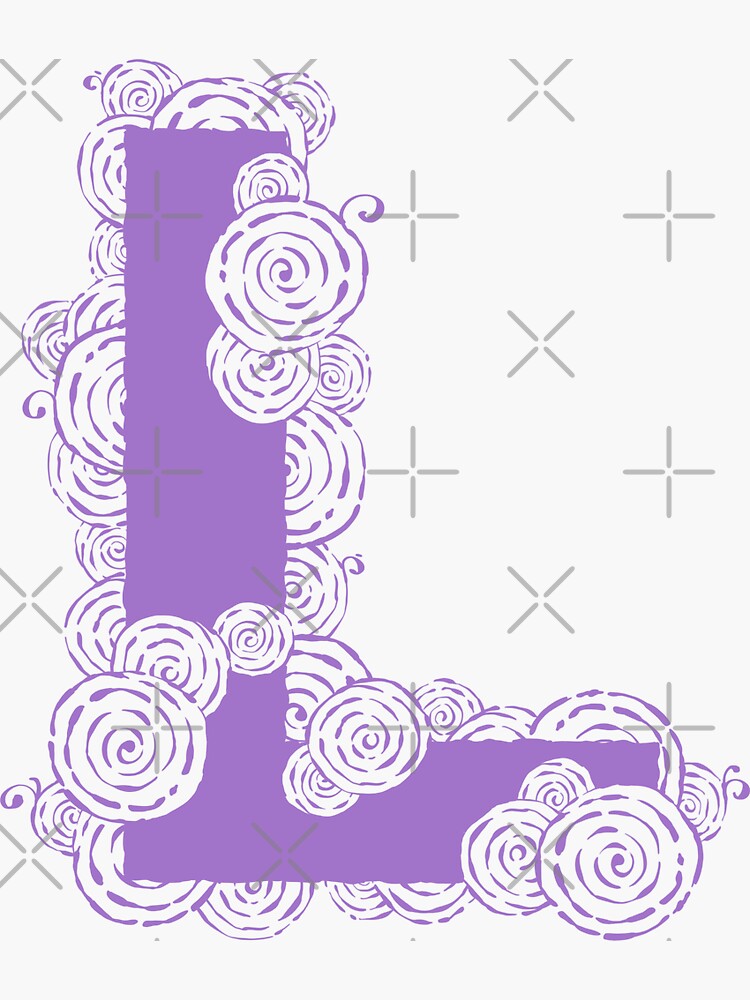 "Purple Letter L" Sticker for Sale by RTPDesign | Redbubble