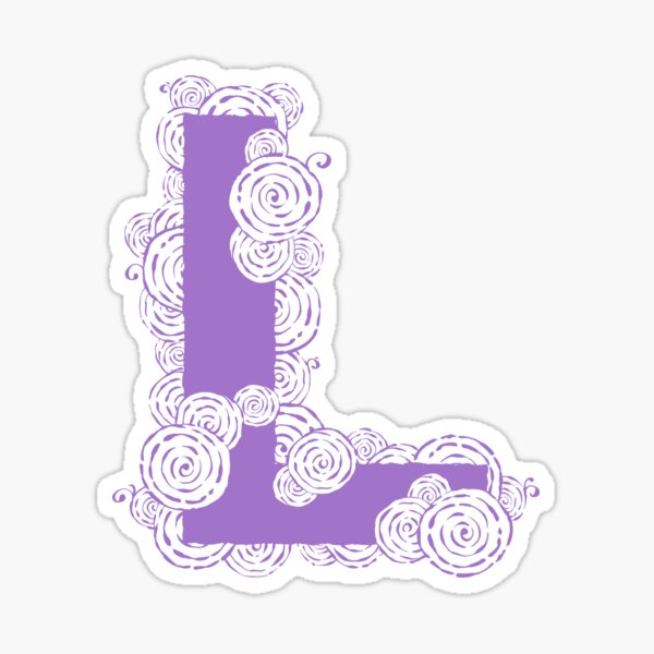 "Purple Letter L" Sticker for Sale by RTPDesign | Redbubble