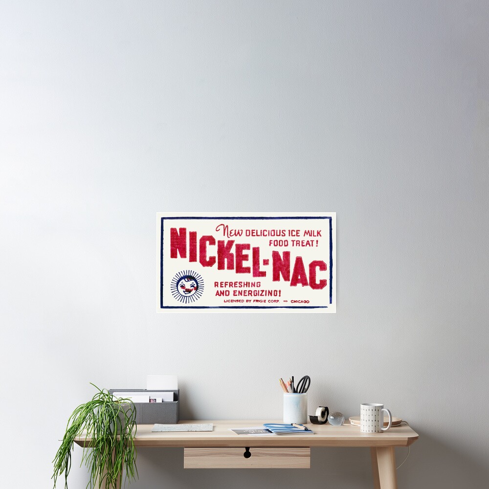 "1950s Nickel Nac Ice Milk" Poster by historicimage | Redbubble